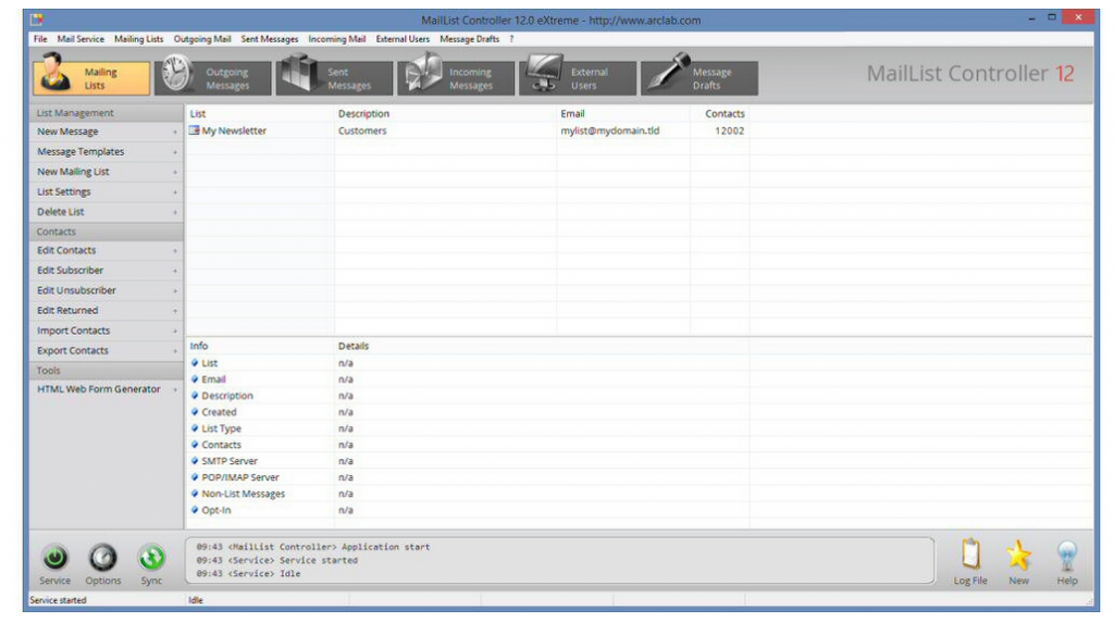 MailList Controller | Komveda